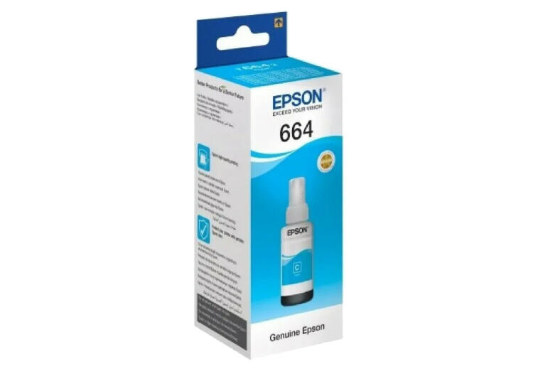 Чернила Epson Cyan 664 70 мл